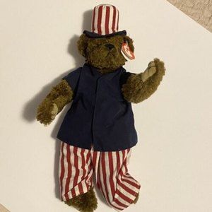 Ty | Toys | Ty Attic Treasures Samuel Uncle Sam Plush Patriotic Bear ...
